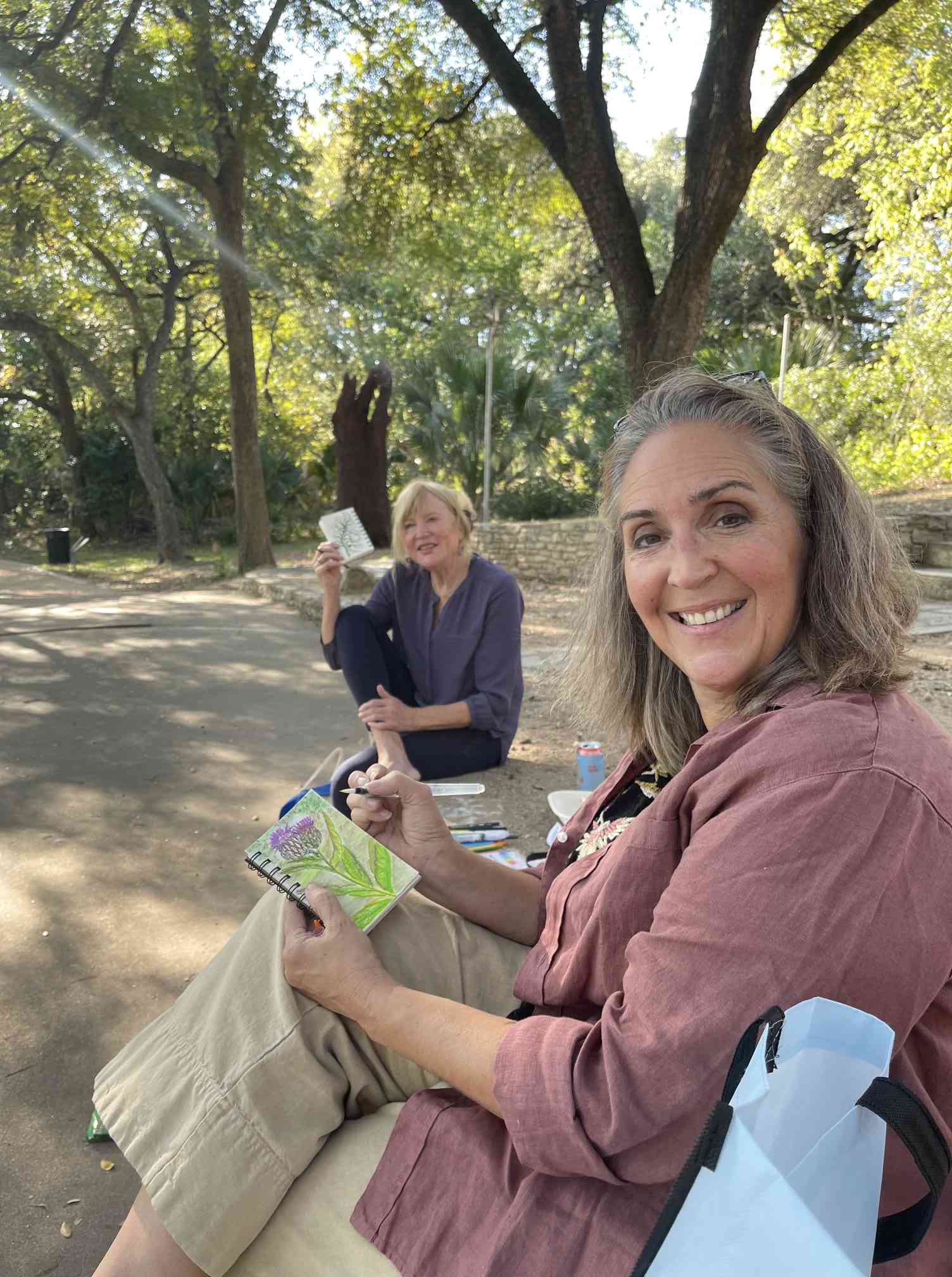 Nature Landscape Sketching at Laguna Gloria – Explorers Club Texas
